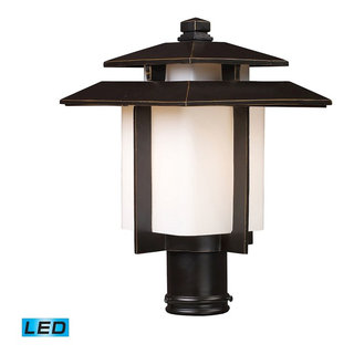 Kanso 1 Light Outdoor Pier Mount, Hazelnut Bronze, LED - Transitional ...