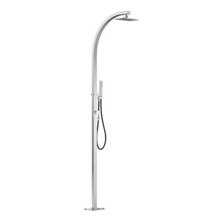 "Arko" Free Standing Shower Column, Hot and Cold, Hand Spray and Hose ...