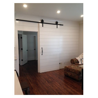 PrimeLinx® Shadow Gap™ - Shiplap Sliding Barn Doors - Craftsman ...