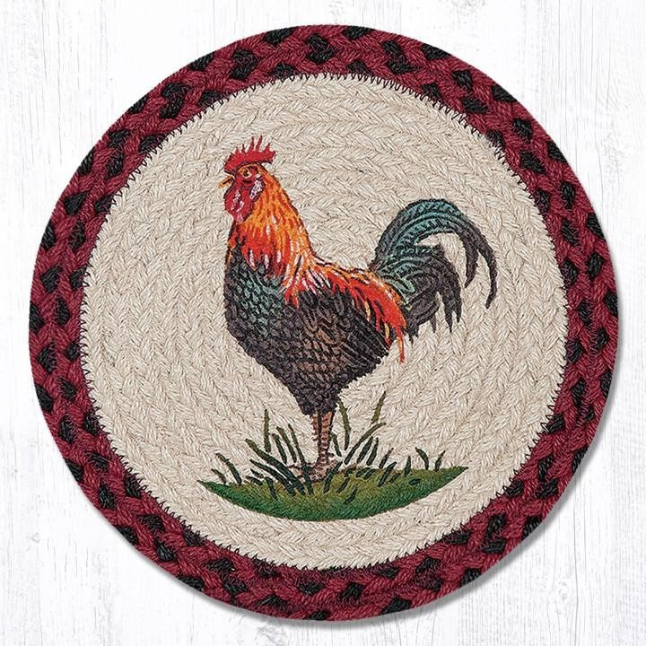 MSRustic Rooster Printed Round Trivet 10"x10" - Farmhouse - Trivets ...