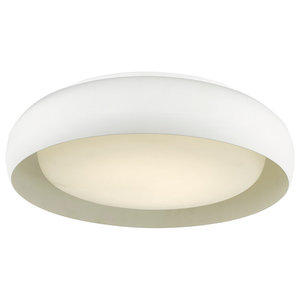 Bromi Design Lynch White and Red Flush Mount - Contemporary - Flush ...