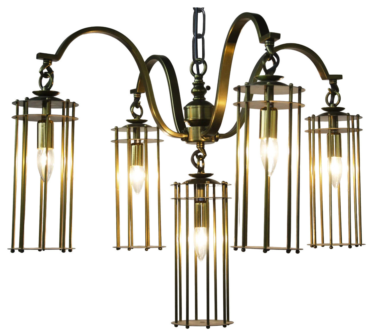 Chandler Metal Chandelier - Traditional - Chandeliers - by Sideboards ...