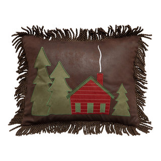 Hidden Cabin Rustic Cabin Throw Pillow, Insert Included, 16"x20 ...