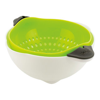 Tovolo Spring Green 5 Quart Soak N' Strain Colander - Contemporary ...
