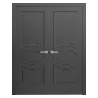 Interior Solid French Double Doors, 24 x 96 - Transitional - Interior ...