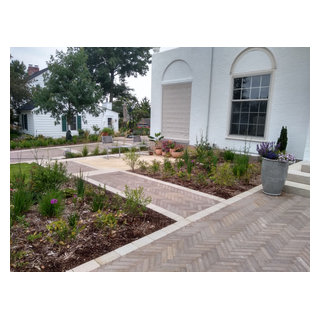 Brick Driveway Landscape - French Country - Landscape - Cedar Rapids ...