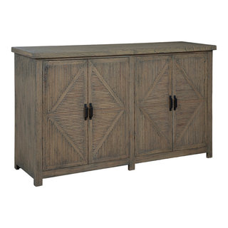 Blakely 58" Wide Sideboard, Distressed Gray Brown - Farmhouse - Buffets ...