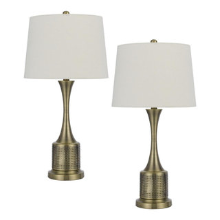 Toccoa 2 Light Table Lamp, Antique Brass - Transitional - Lamp Sets ...
