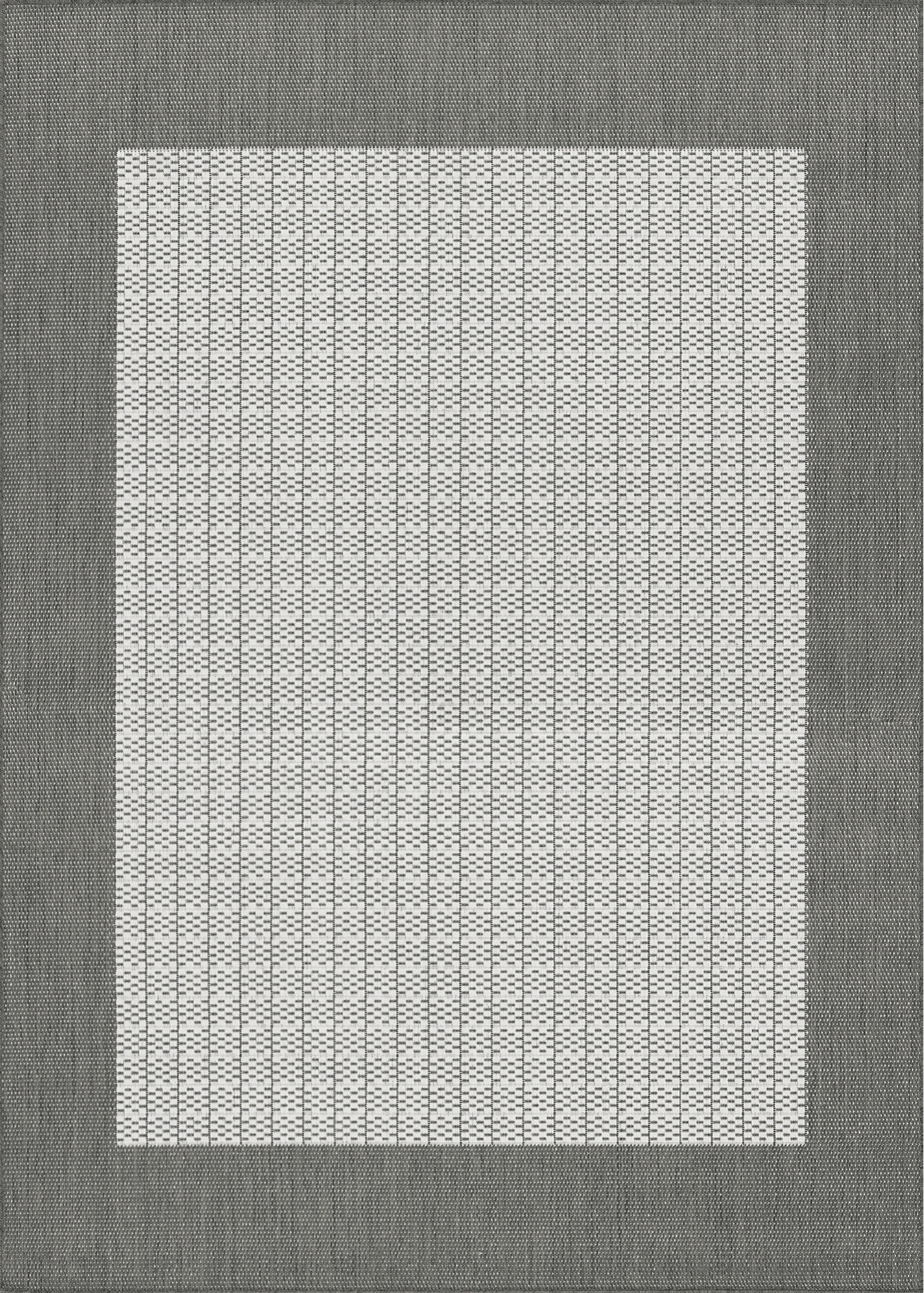 Couristan Recife Checkered Field Gray-White Runner Rug 2'3"x11'9 ...