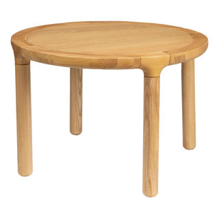 Round Wooden Coffee Table | Zuiver Storm - Transitional - Coffee Tables ...