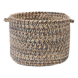Colonial Mills Basket Corsica Lake Blue Round, 18"x18"x12 ...