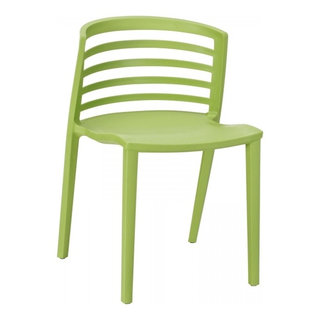 Curvy Dining Side Chair, Green - Contemporary - Dining Chairs - by ...