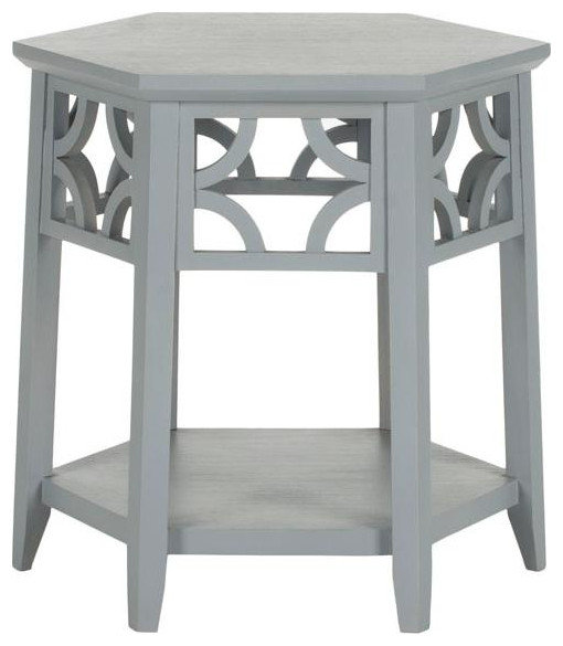 Connr hexagon end table, amh4602c - Transitional - Side Tables And End ...