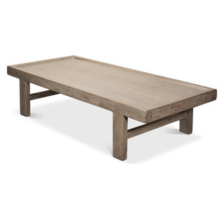 Wood Panel Coffee Table, Large - Farmhouse - Coffee Tables - by ...