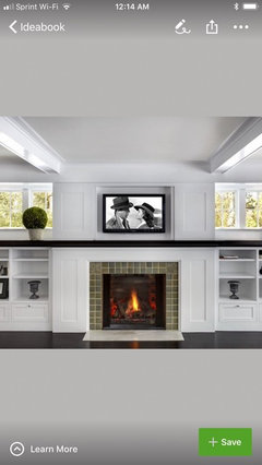 Window above TV on a high ceiling