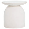 Aloe White Concrete Side Table - Transitional - Side Tables And End ...