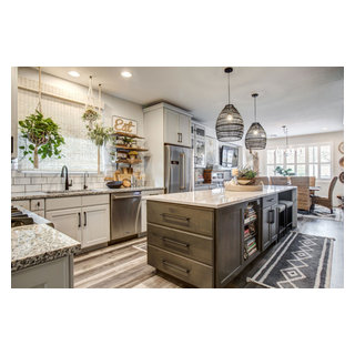 Mixing the old with the new - South West kitchen - Contemporary ...