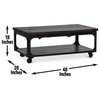 Sherlock Lift Top Cocktail Table With Casters - Industrial - Coffee ...