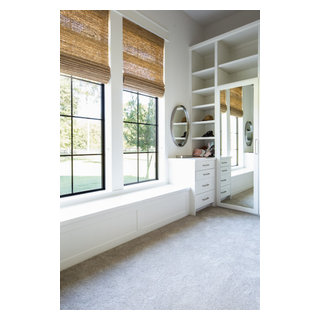 Reclaimed Brick with Board and Batten Modern Farmhouse on Acreage ...