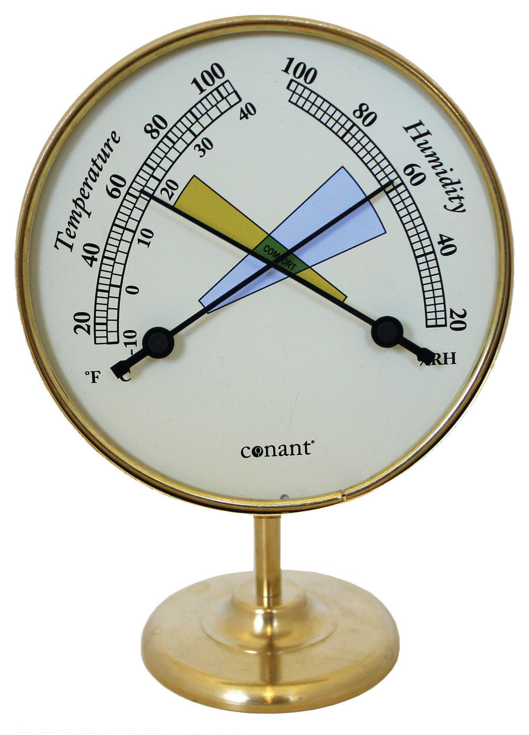 Vermont Comfortmeter 4", Living Finish Brass - Traditional - Decorative ...