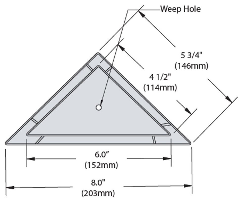 LUXE Tile Insert Triangle Drain - Contemporary - Tub And Shower Parts ...