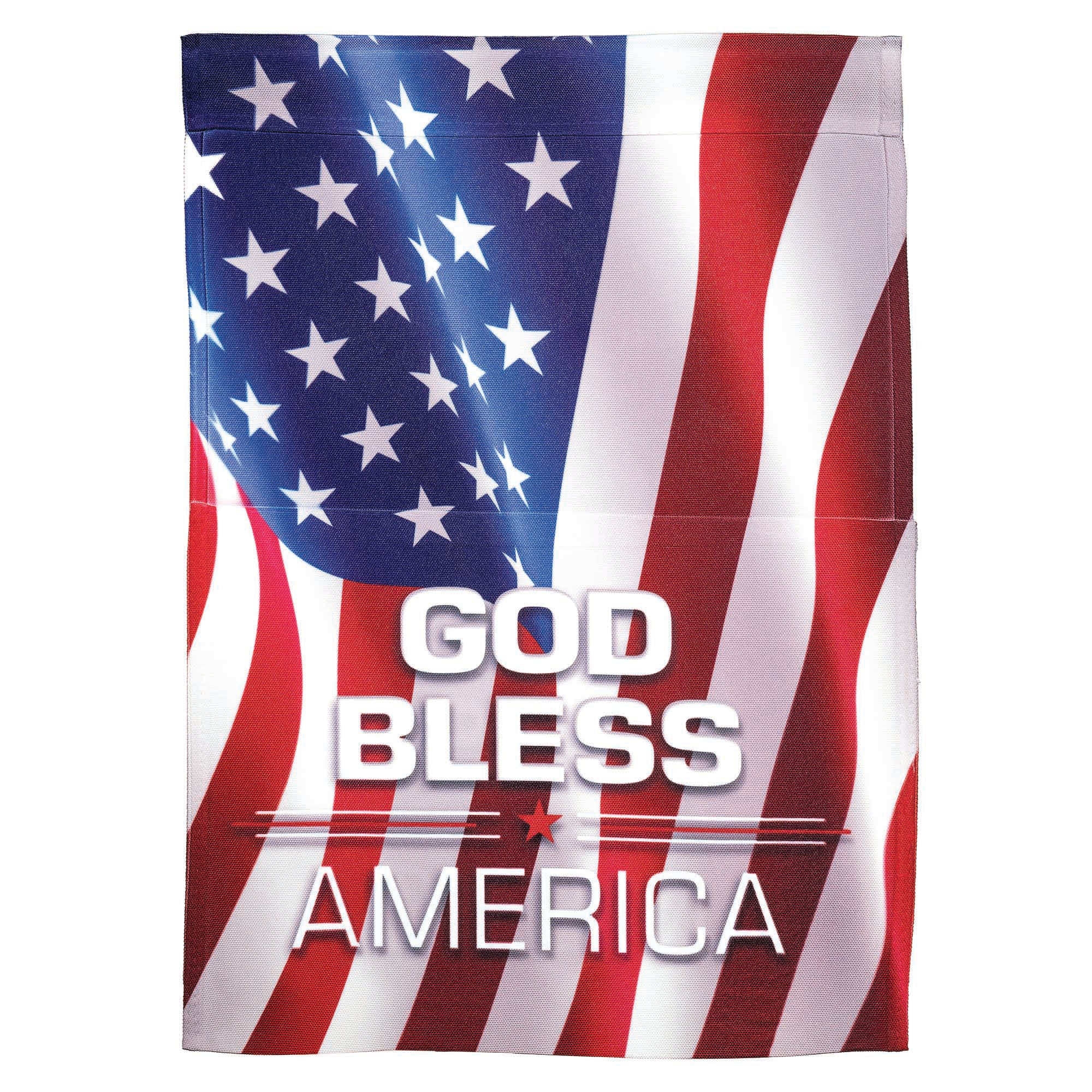 Flag God Bless America Polyester 30x44 - Traditional - Flags And ...