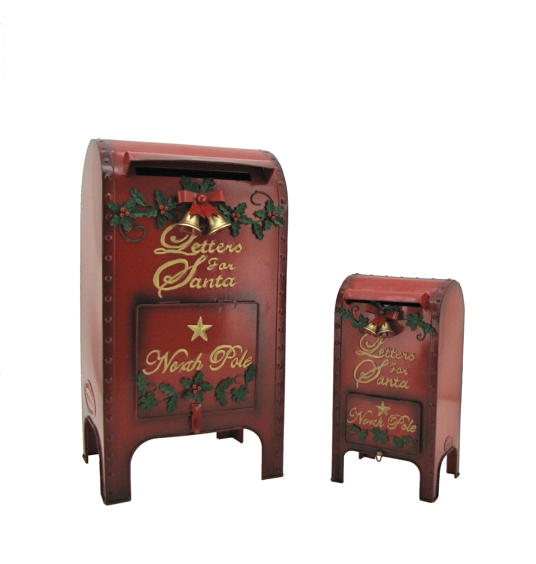 "Letters to Santa" Christmas Mailboxes, Set of 3 - Traditional ...