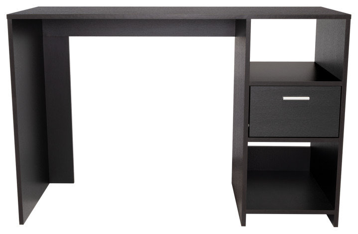 Arlington Computer Desk with Drawer, 2 Open Storage Shelves and Legs ...