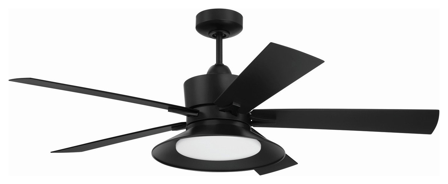 Topper 52" Ceiling Fan, Flat Black - Transitional - Ceiling Fans - by ...