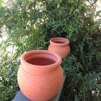 Natural 2-Piece Terra-Cotta Fallen Pot Set - Contemporary - Outdoor ...