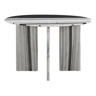 Celia Round Dining Table Panda Marble - Contemporary - Dining Tables ...