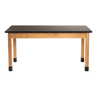 NPS Wood Science Lab Table, 30"Height, Chemical Resistant Top, 24x72x30 ...