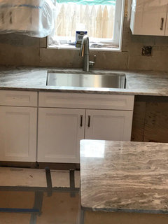 Kitchen sink is off centered