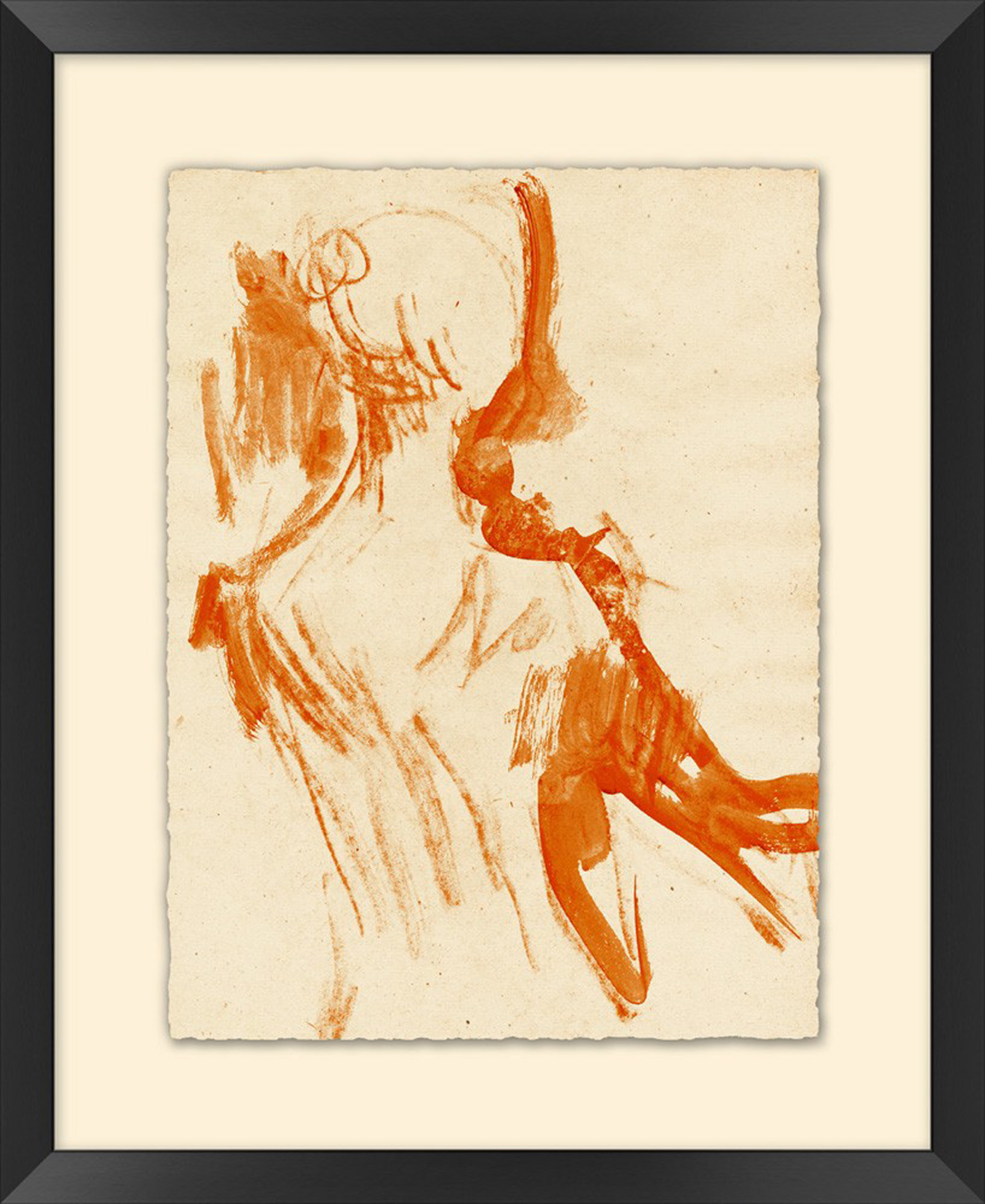 A Dancer Study 6, Giclee Reproduction Artwork, 17.5x21.5 - Contemporary ...