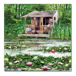 The Macneil Studio 'The Old Boathouse' Canvas Art, 24"x 24" - Asian ...