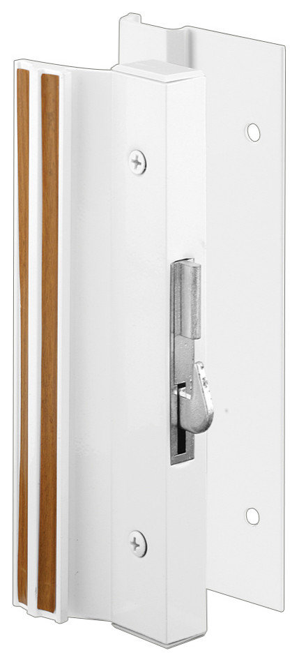 Diecast White Finish, Sliding Patio Door Surface Mount Handle with Hook ...