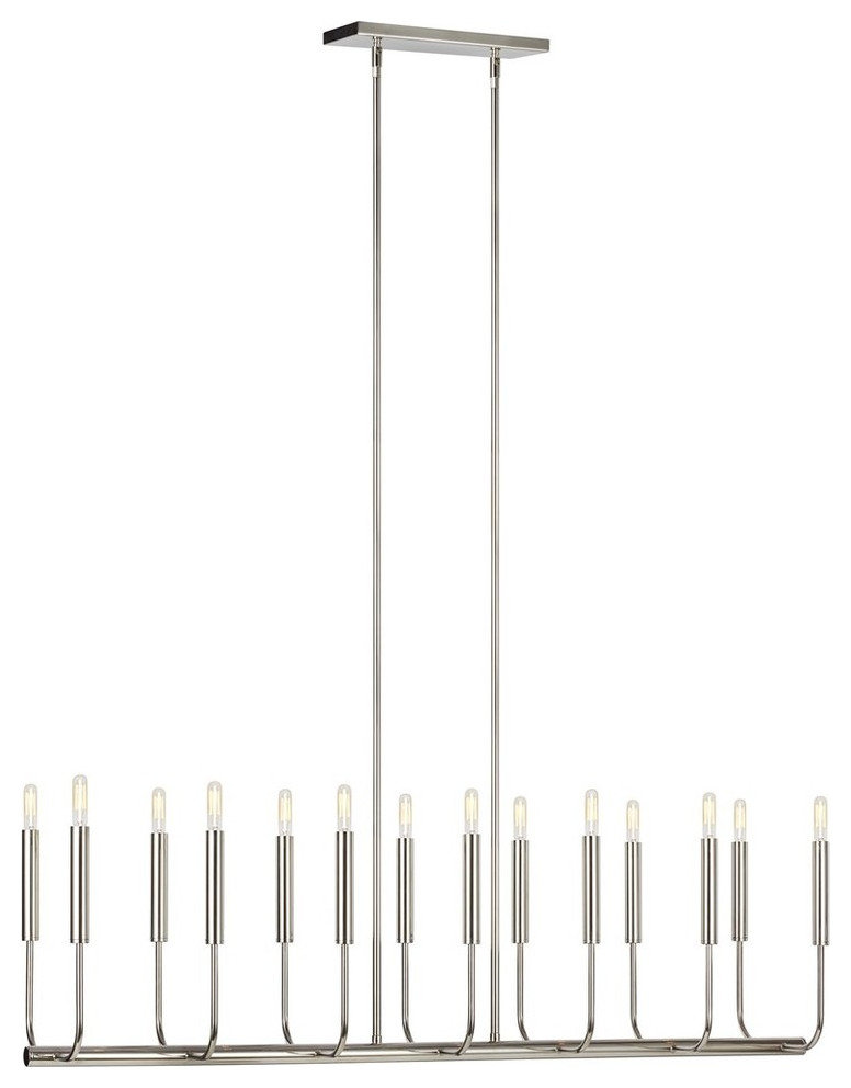 ED Ellen DeGeneres Brianna 14-Light Linear Chandelier EC10614PN ...