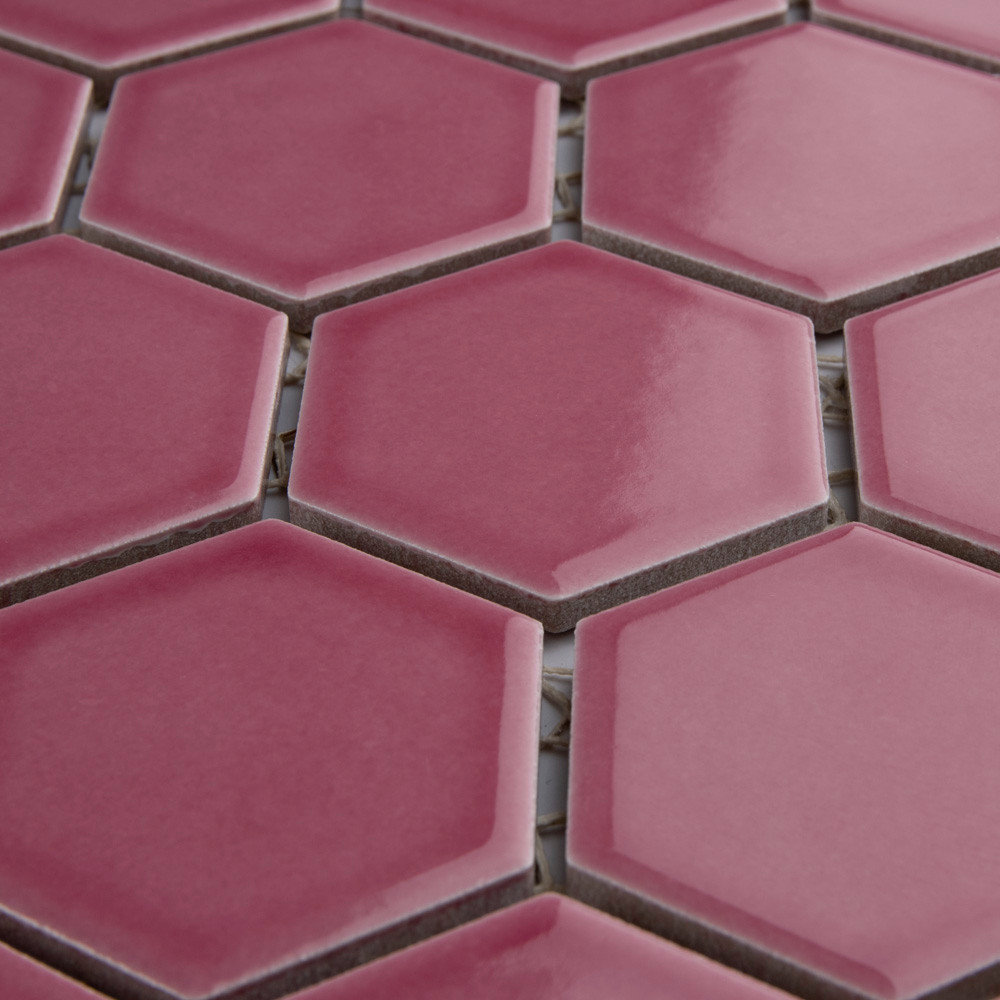 Tribeca 2" Hex Porcelain Mosaic Floor and Wall Tile, Sample ...