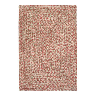 Corsica Porcelain Rose 6' Square, Square, Braided Rug - Contemporary ...