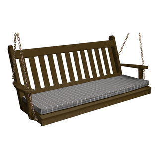 Pine Traditional English Swing, 5 Foot - Contemporary - Porch Swings ...