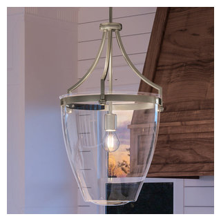 Luxury Tranditional Pendant, Brushed Nickel - Transitional - Pendant ...