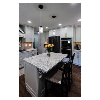 Waypoint Light Gray Kitchen Cabinets and Eternia Quartz Countertops ...