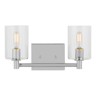 Fullton Two Light Bath Vanity, Chrome - Transitional - Bathroom Vanity ...