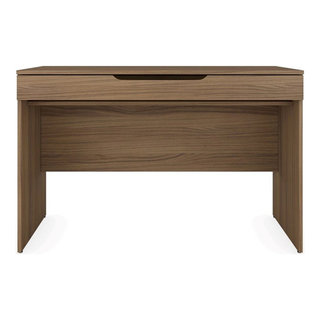 Urbanpro Modern Engineered Wood Desk with Drawer Nutmeg in Gray ...