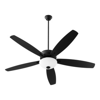 Breeze Patio Patio Fan, Textured Black - Transitional - Ceiling Fans ...
