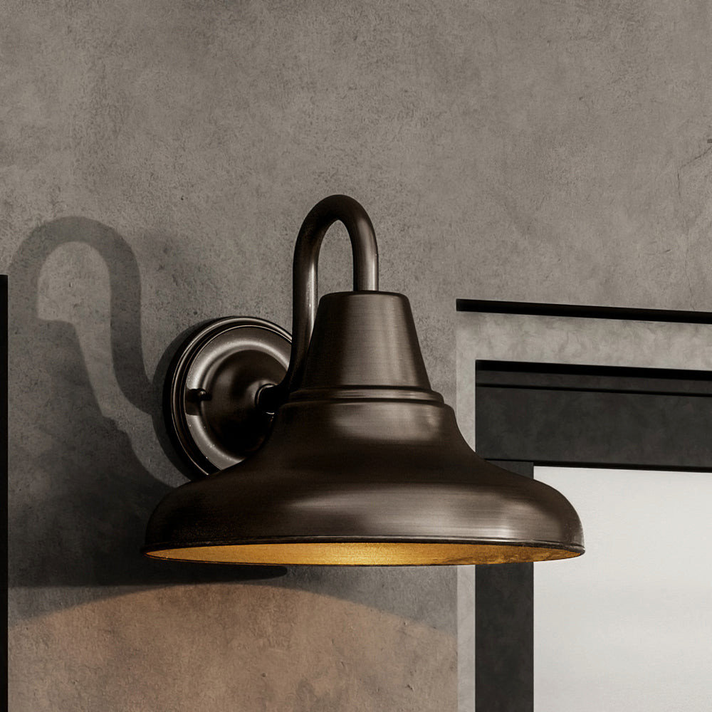 Luxury Industrial Wall Sconce, Olde Bronze - Farmhouse - Outdoor Wall ...