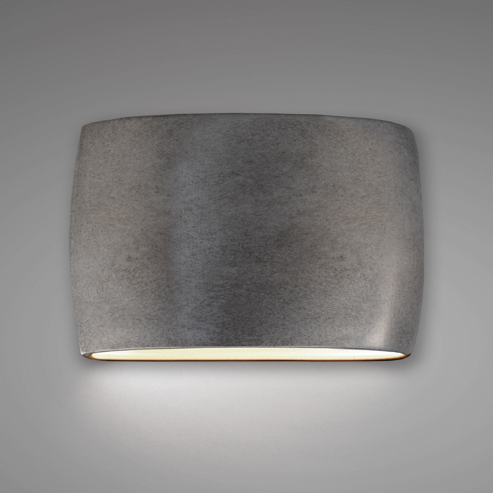 Ambiance Large Outdoor Wide Oval Closed Top Sconce, LED - Modern ...