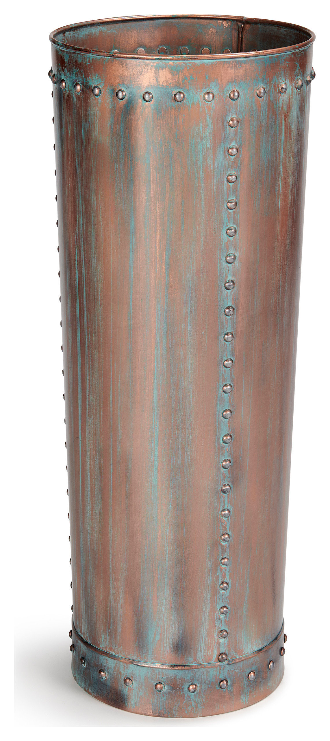 Tall Verdigris Planter - Traditional - Outdoor Pots And Planters - by ...