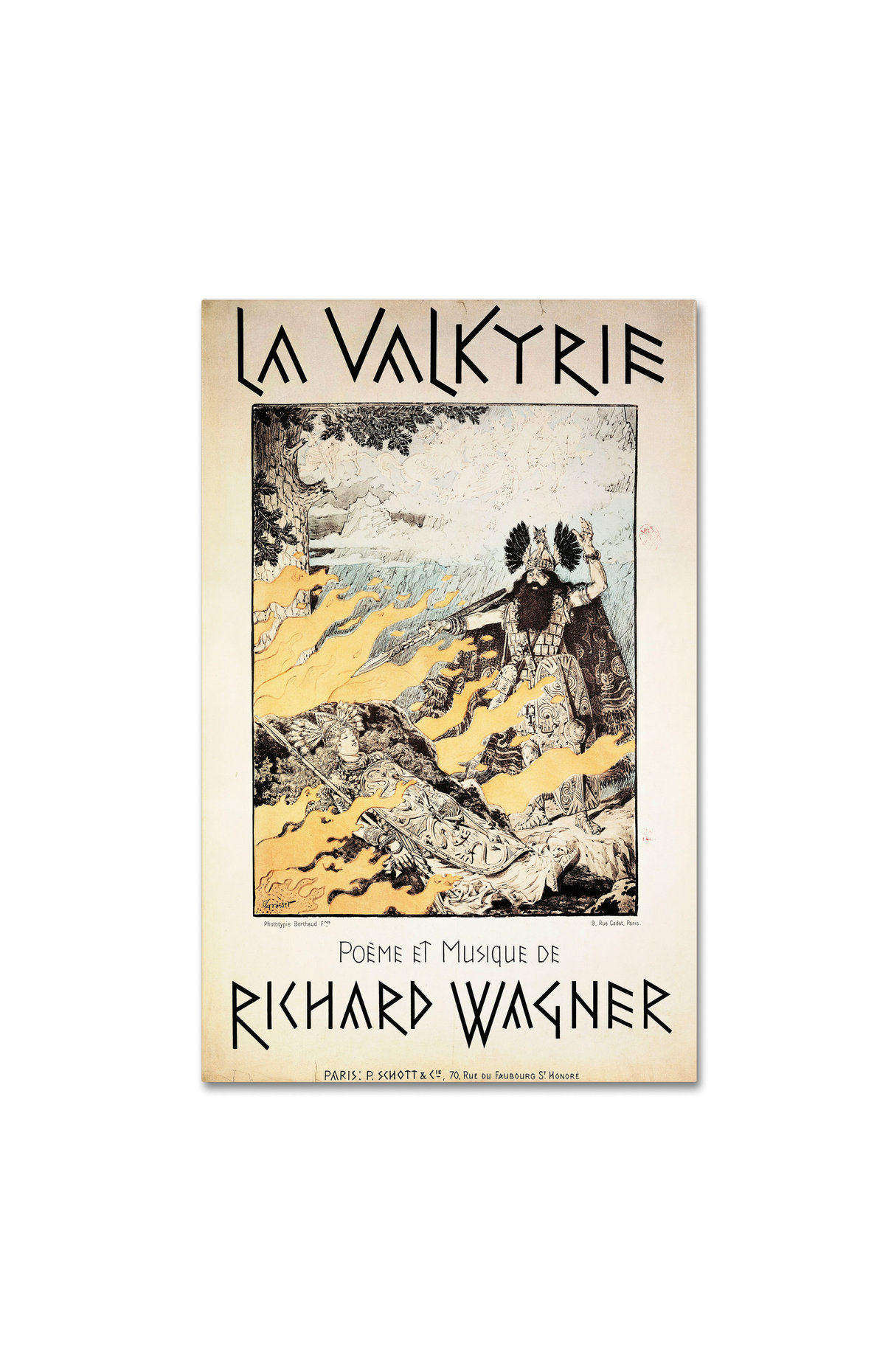 'Poster of the Valkyrie' Canvas Art by Richard Wagner, 12" x 19 ...