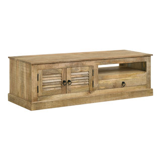 Zabel 2-door TV Console Natural - Farmhouse - Entertainment Centers And ...